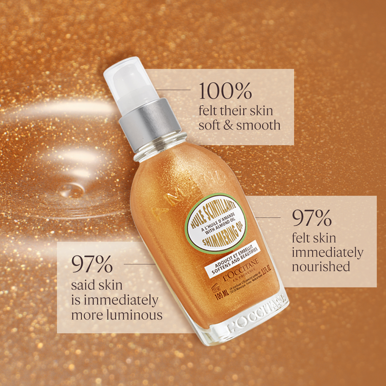 Almond Shimmering Body Oil | Body Care